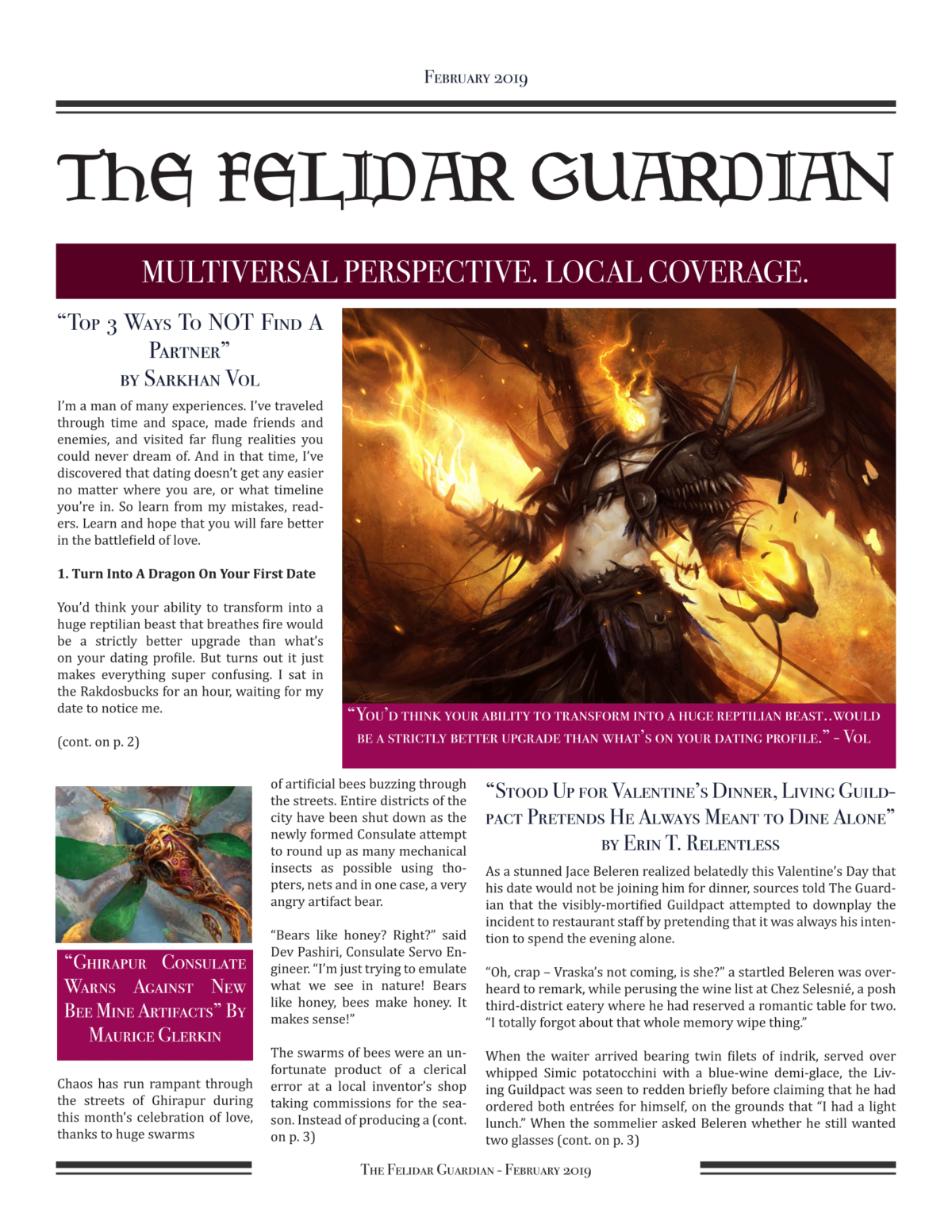 The Felidar Guardian: February 2019 - Card Kingdom Blog