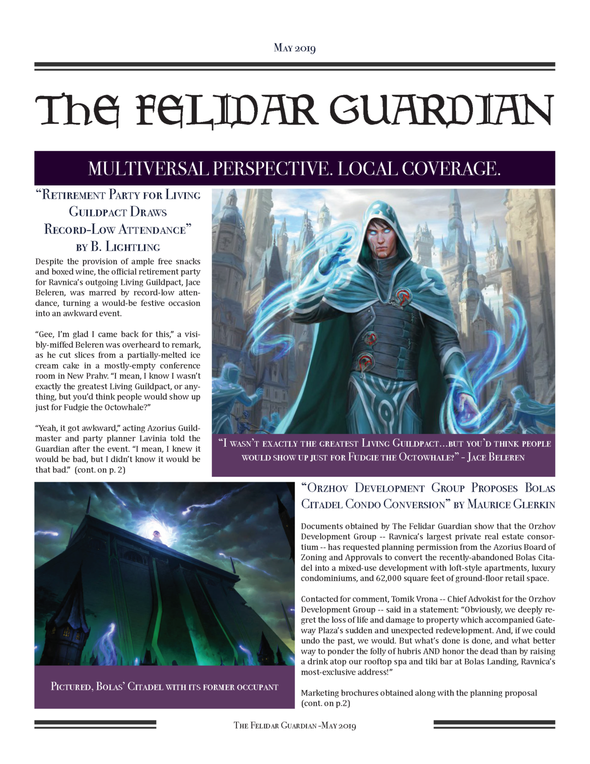 The Felidar Guardian May 2019 - Card Kingdom Blog