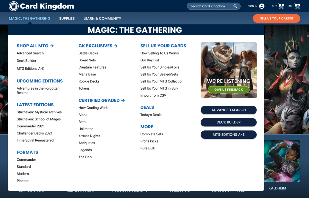 MTG-Menu - Card Kingdom Blog