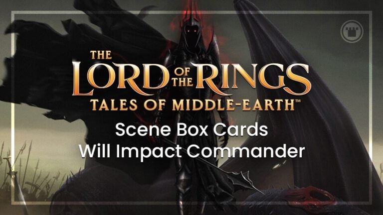 Lord of the Rings Scene Box Cards in Commander