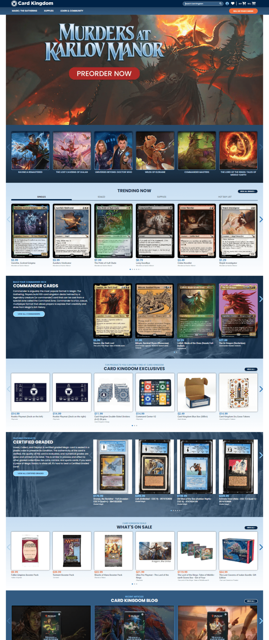 New Look Coming to CardKingdom.com Homepage - Card Kingdom Blog