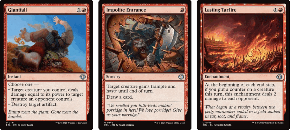 giantfall - impolite entrance - lasting tarfire - Card Kingdom Blog