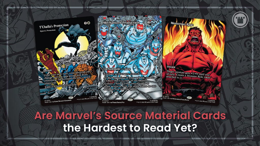 Are Marvel's Source Material Cards The Hardest to Read Yet? - Card ...